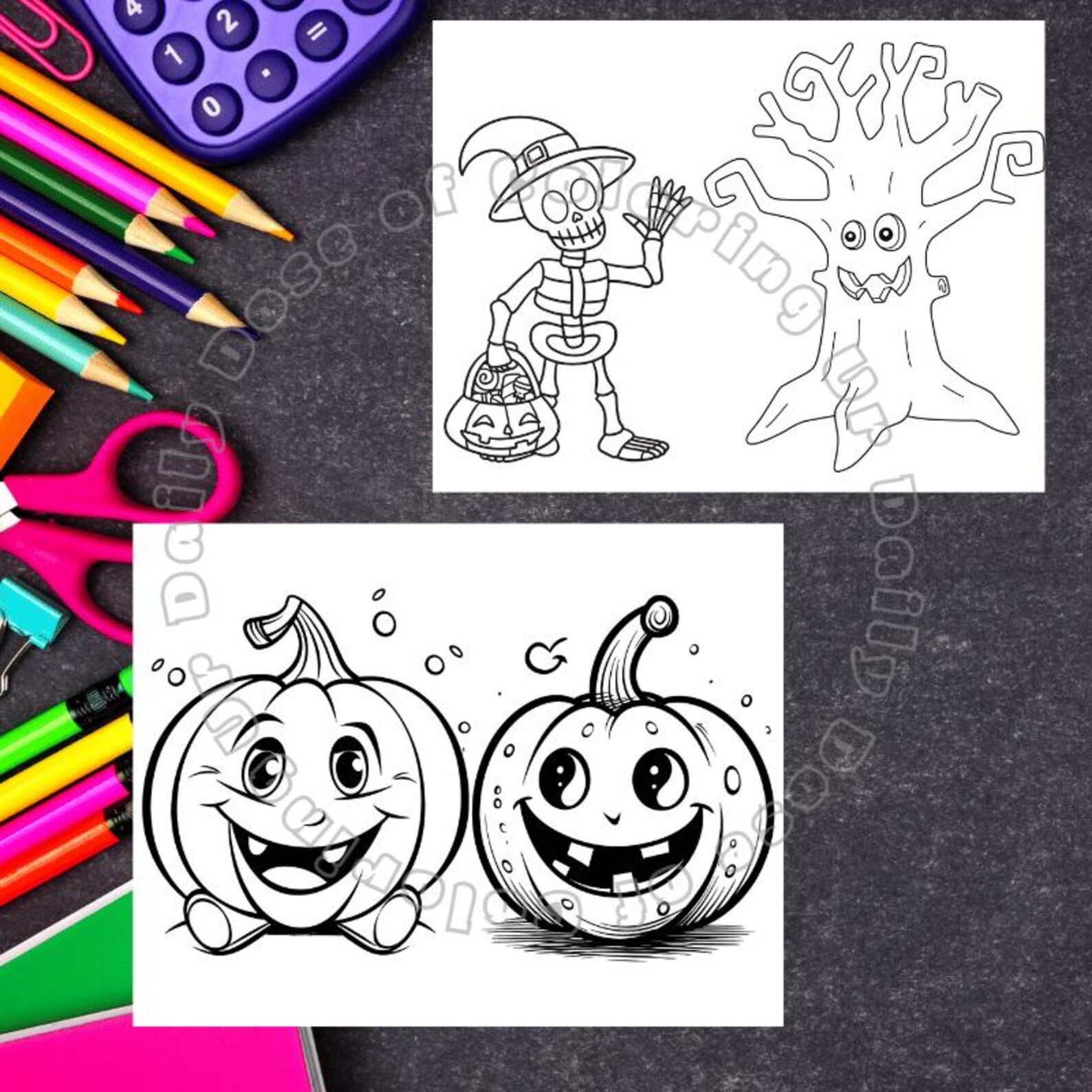Halloween Coloring Pages, Printable Coloring Sheets, Halloween Activity ...