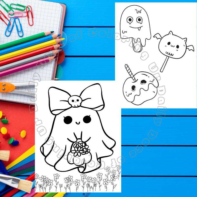 Halloween Coloring Pages, Printable Coloring Sheets, Halloween Activity ...