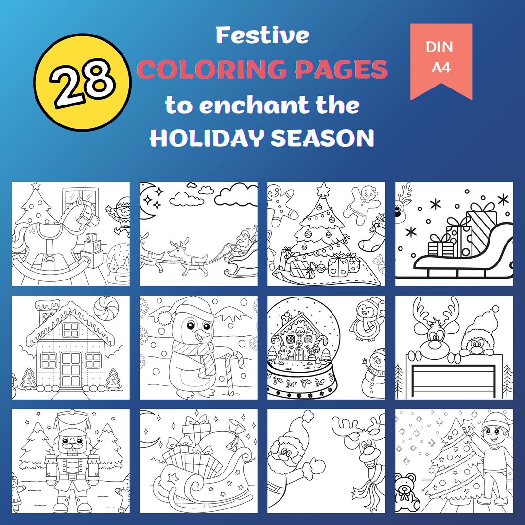 Christmas Coloring Pages for Kids. Coloring Sheets. Christmas Motives ...