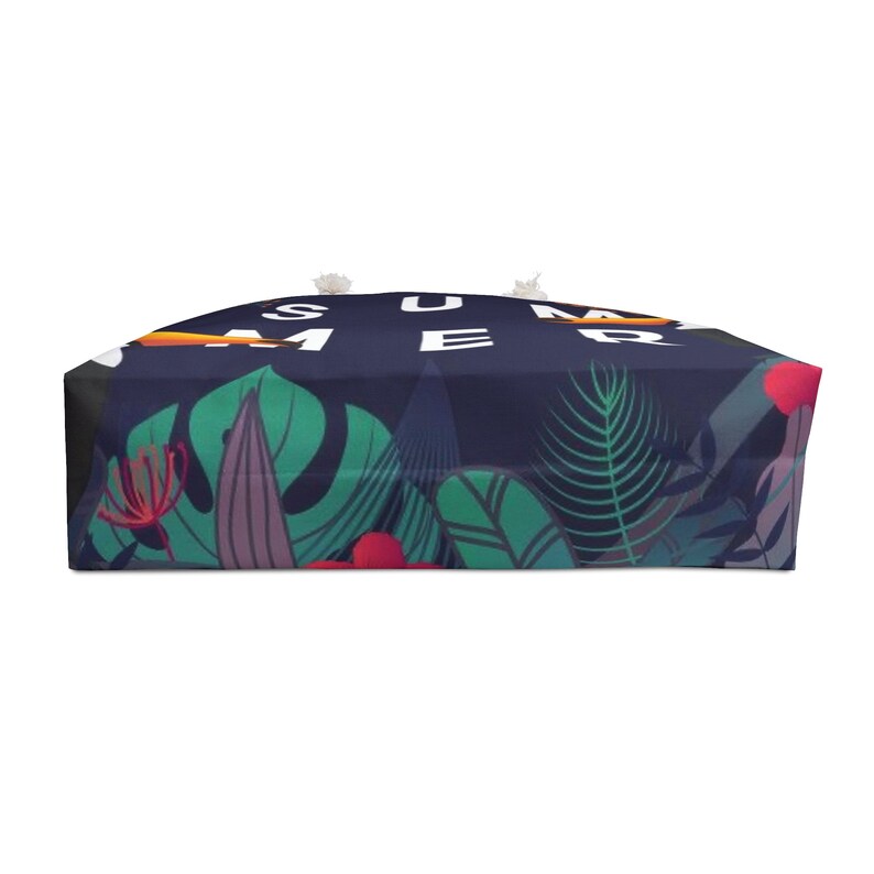 Stylish Tropical Beach Bag Large Beach Tote Tropical Design Extra-large ...