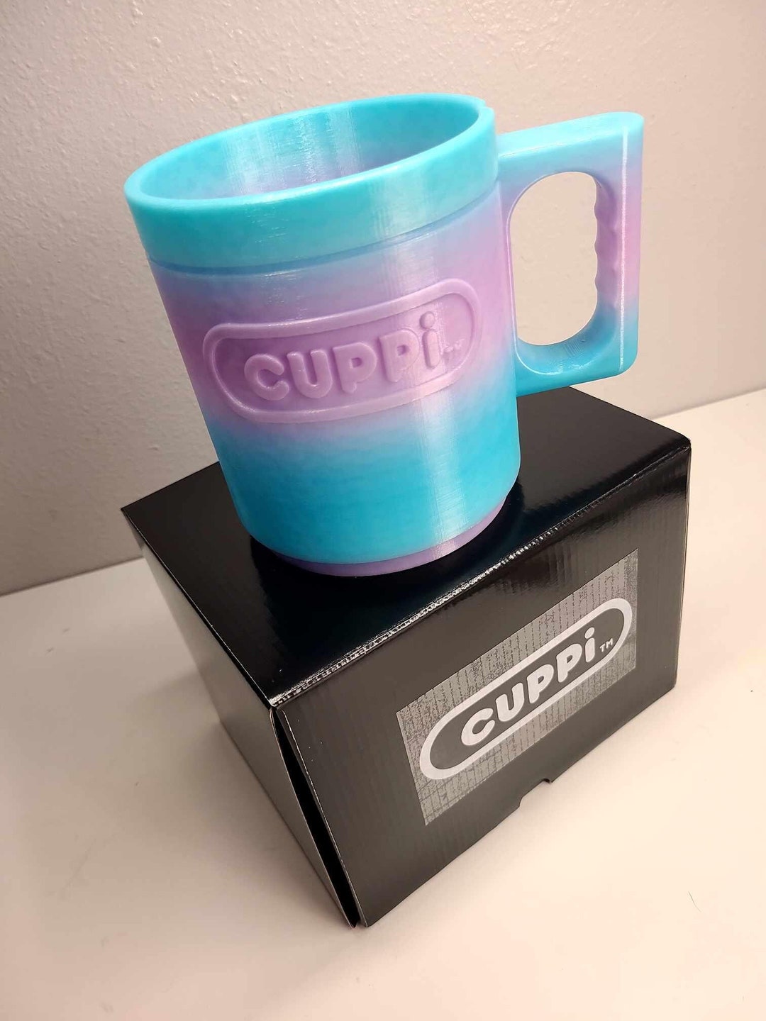 Cuppi Ninja Creami Cozy Cotton Candy blue/pink Plastic Tub Holder for ...