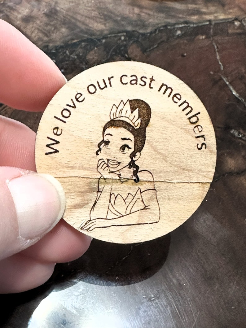 Cast Member Thank You Tokens | Single-sided Wooden Coins | Non ...