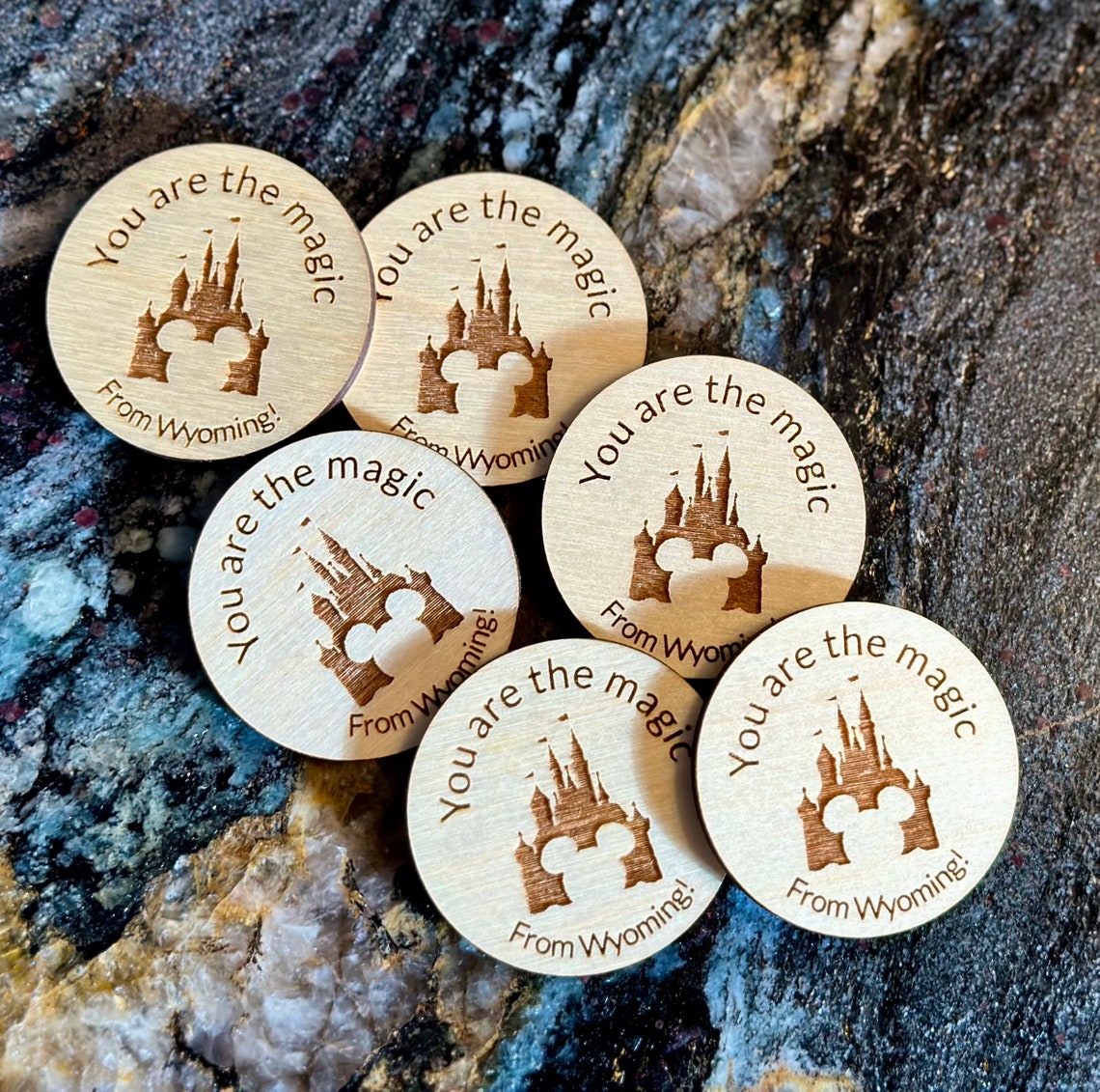 Cast Member Thank You Tokens | Single-sided Wooden Coins | Non ...