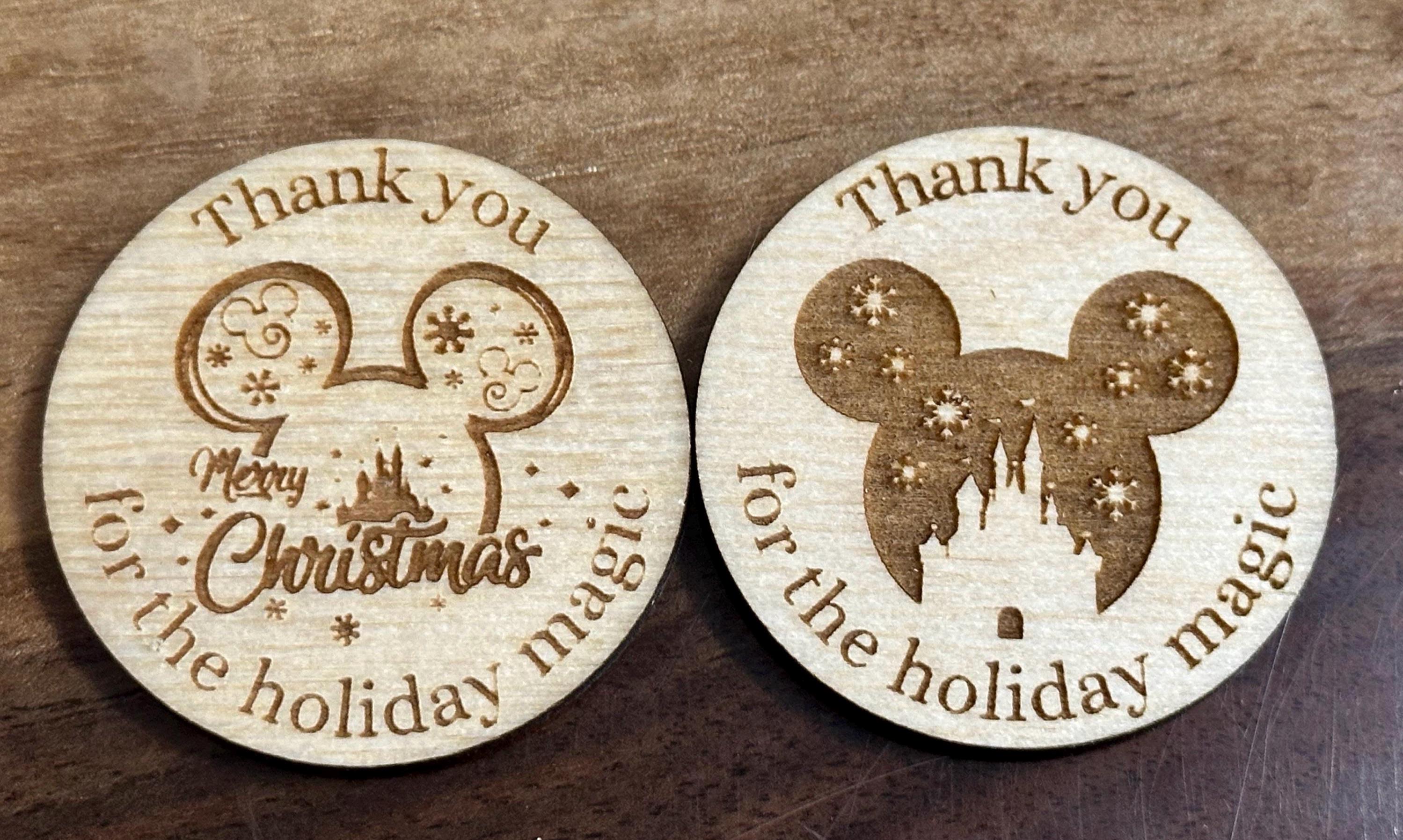 Cast Member Thank You Tokens | Single-sided Wooden Coins | Non ...