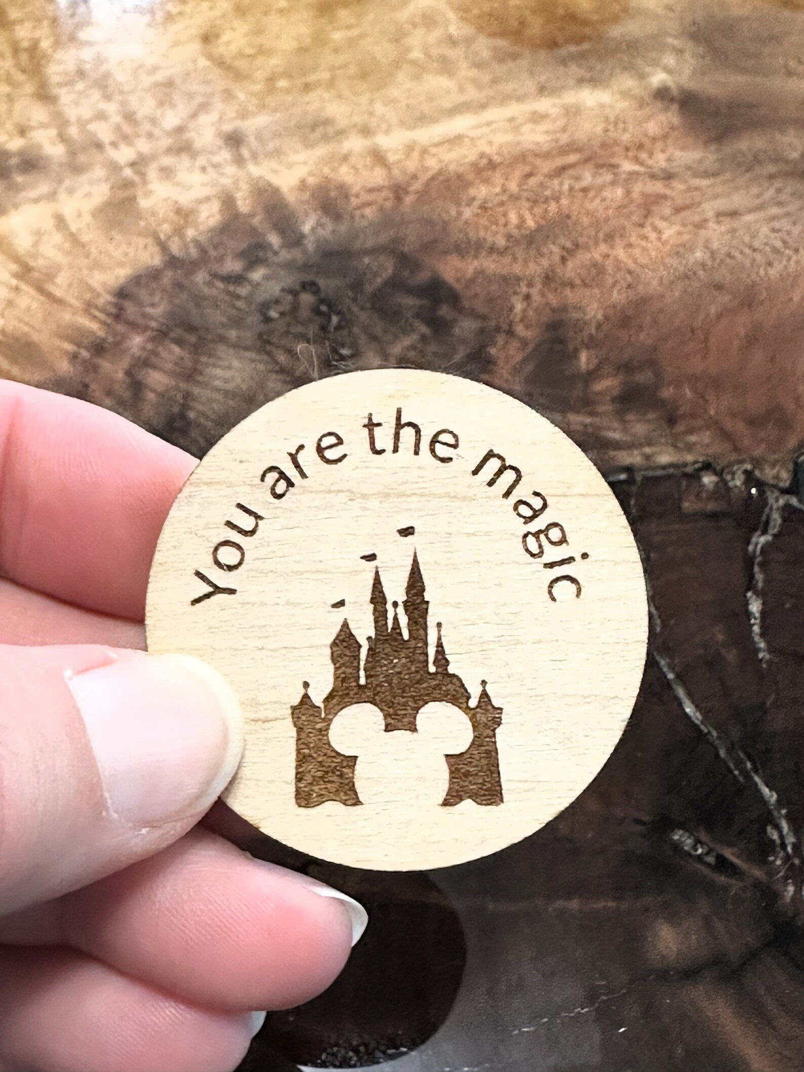 Cast Member Thank You Tokens | Single-sided Wooden Coins | Non ...