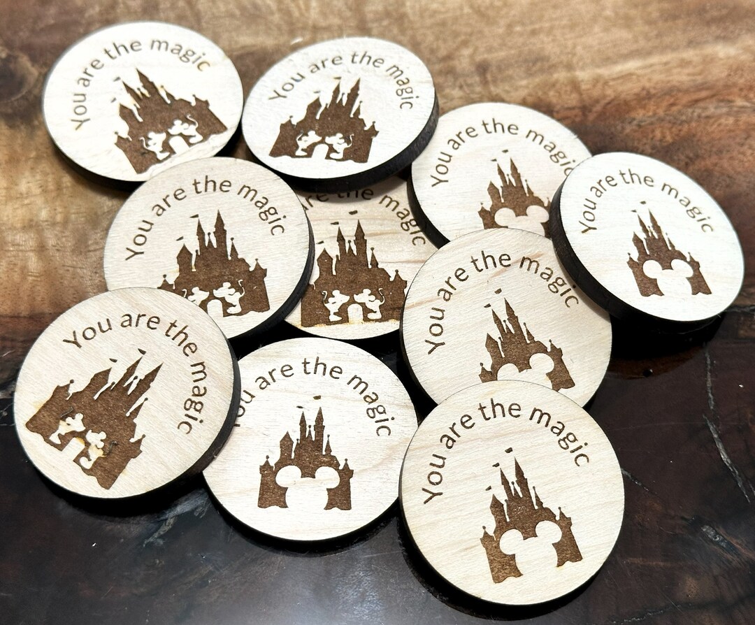 Cast Member Thank You Tokens | Single-sided Wooden Coins | Non ...