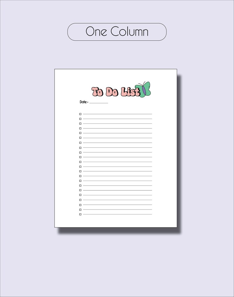 To Do List, Digital to Do List, Printable Planner, Digital Planner ...