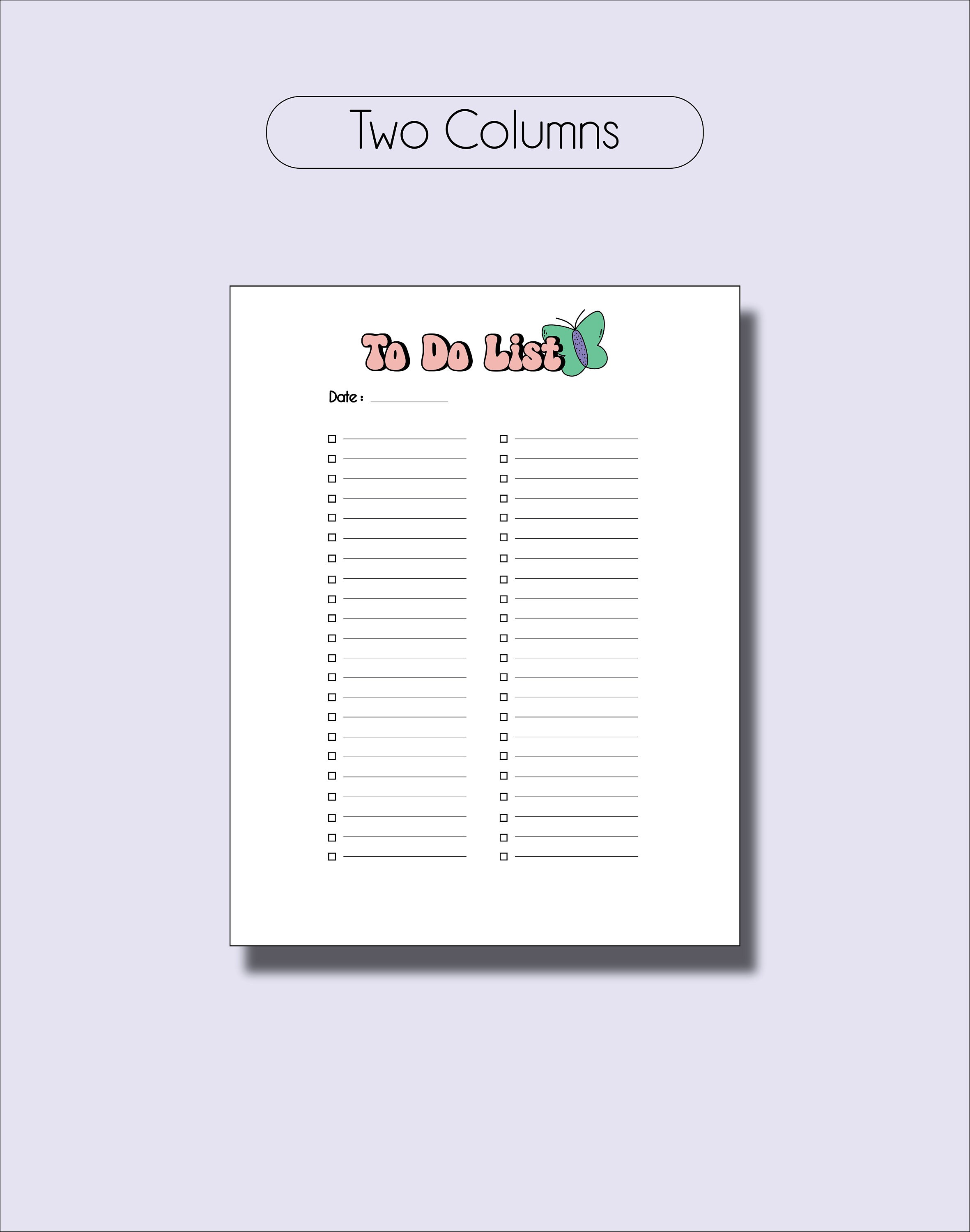 To Do List, Digital to Do List, Printable Planner, Digital Planner ...