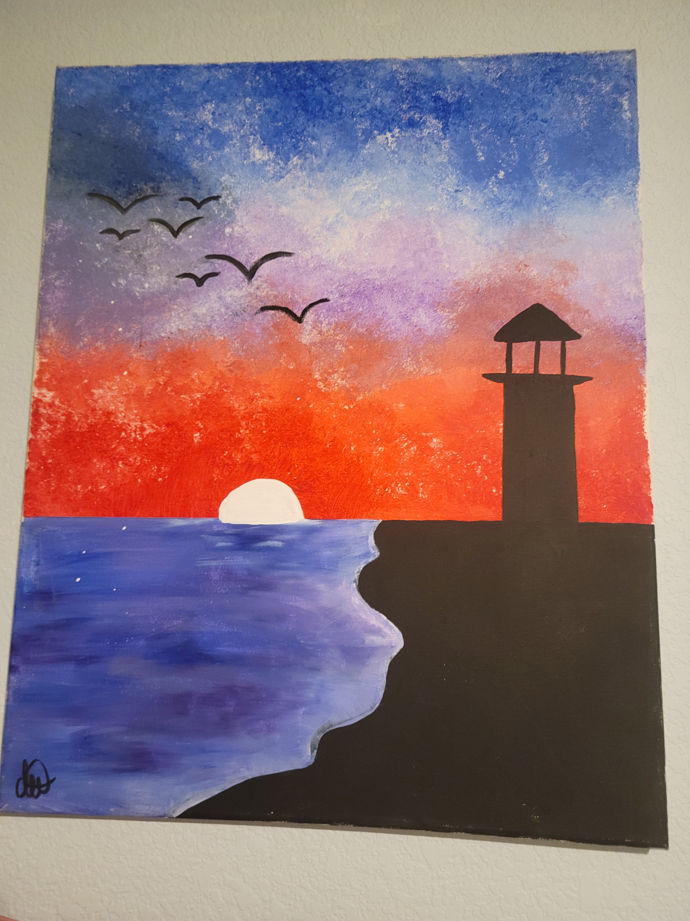 Sunset Painting - Etsy