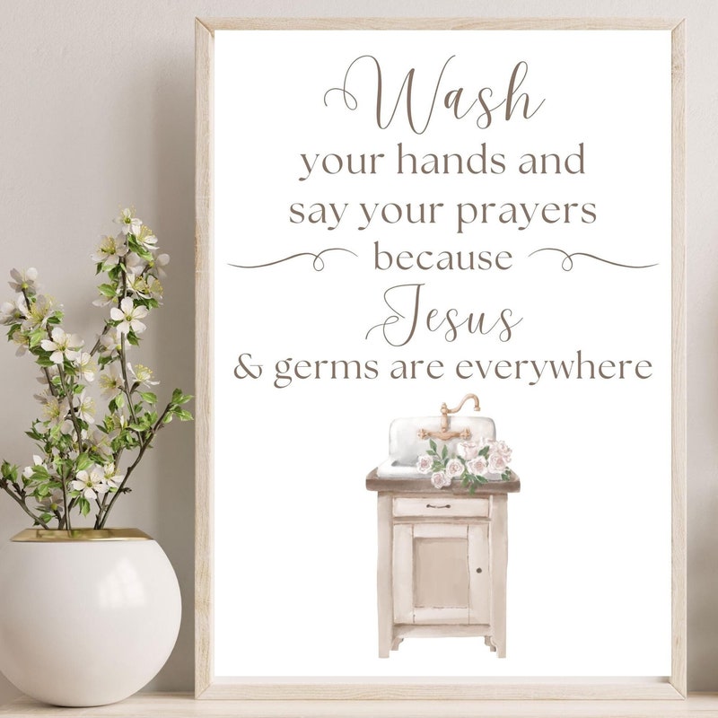 Jesus and Germs - Etsy
