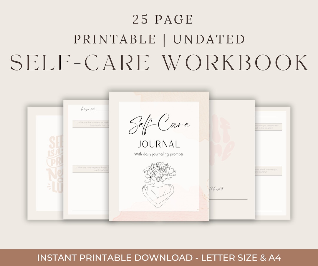 Self-care Workbook | Self-care Journal | Self-care Planner | Digital ...