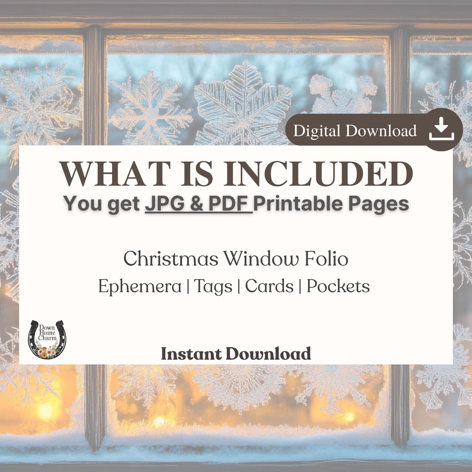 Vintage Christmas Junk Journal Kit: Old World Winter Ephemera (digital ...
