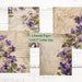 Violet Junk Journal, Mother's Day Gift, Digital Paper, Ephemera, Junk ...