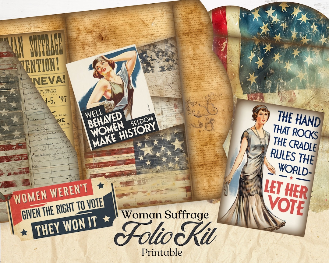 Vintage Voting Ephemera, Patriotic Junk Journal, Patriotic Scrapbooking ...