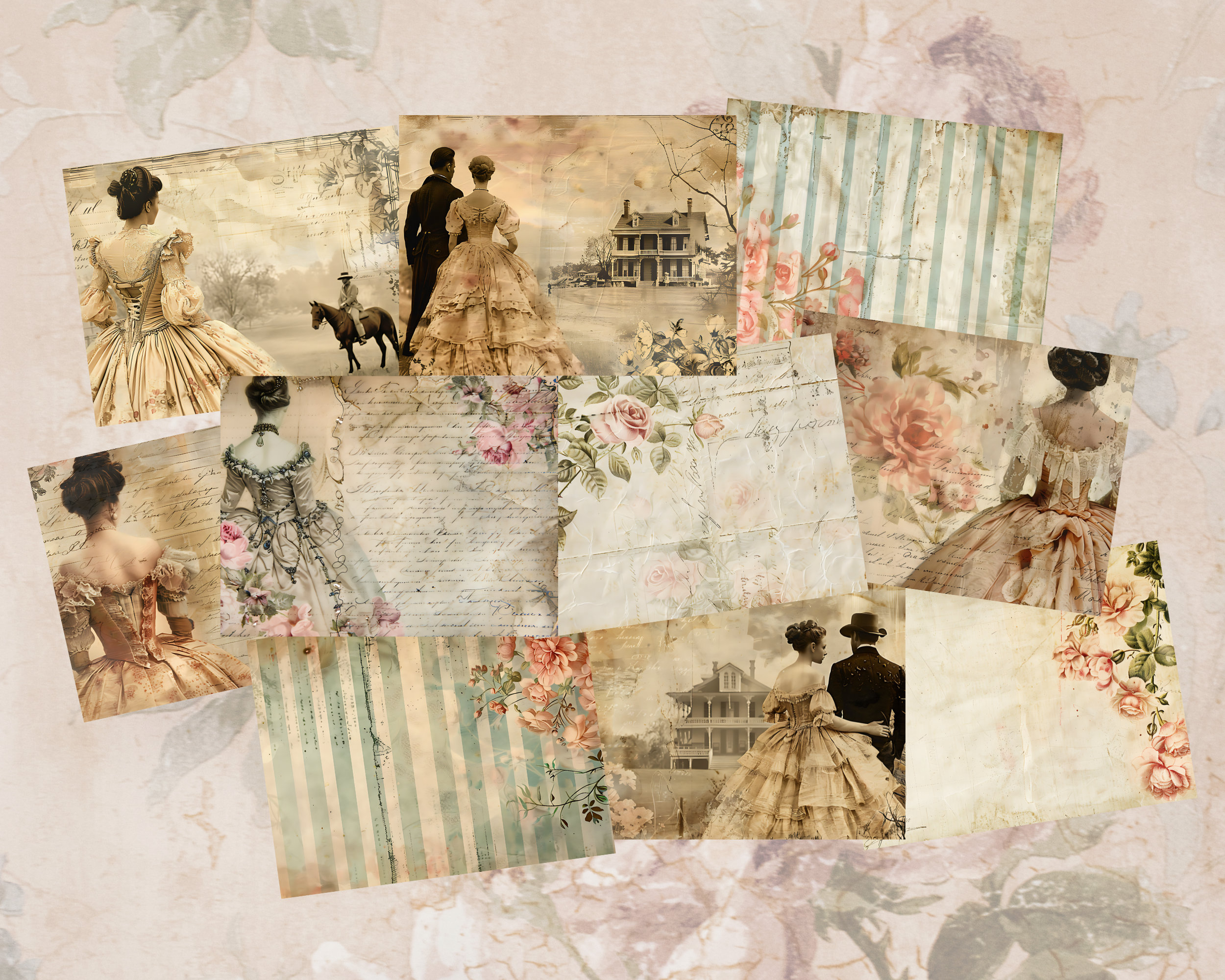 Regency Romance Journal Kit: Printable Victorian Ephemera (digital ...