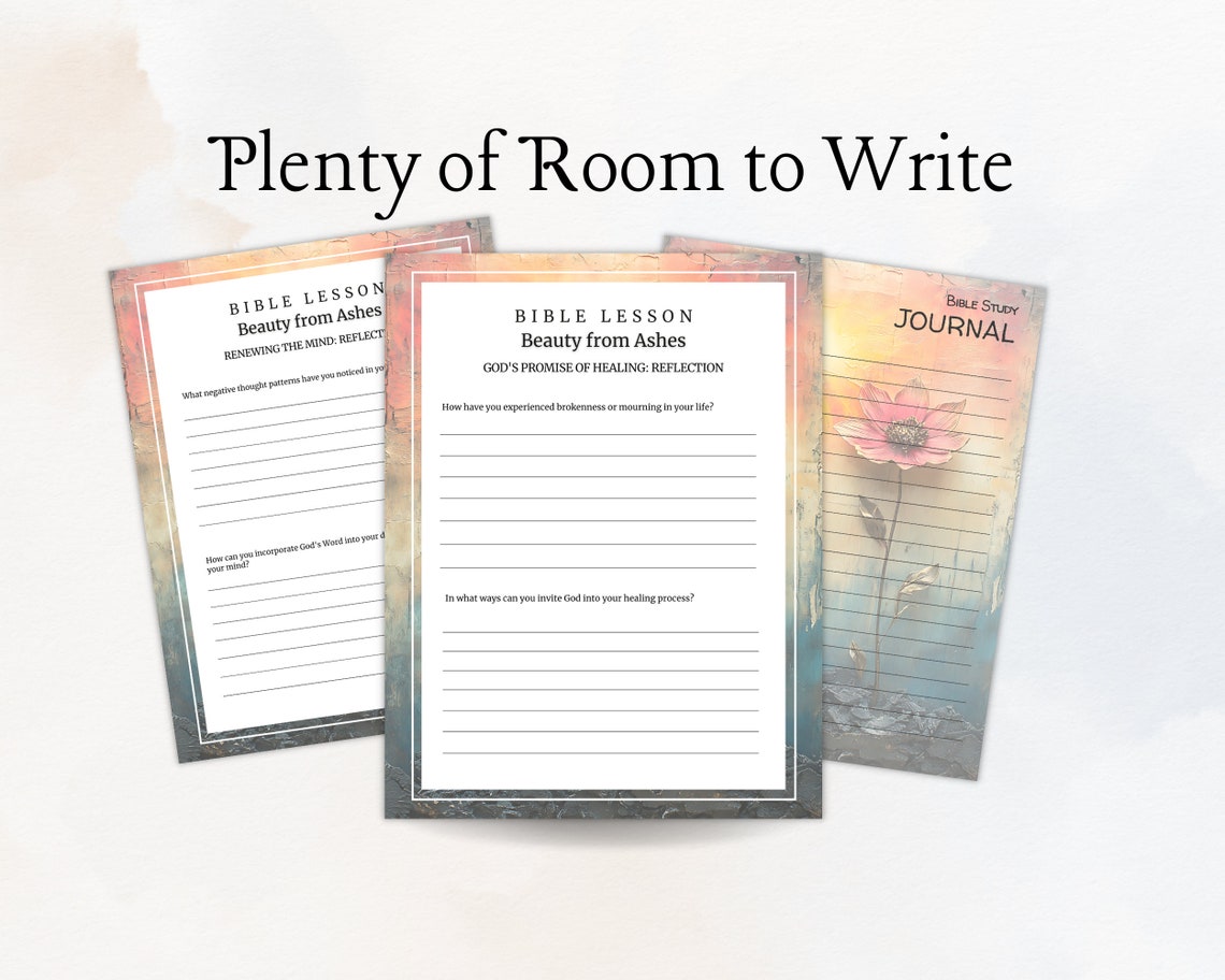 Faith Journal Kit: Bible Study Pages (digital Download) - Etsy