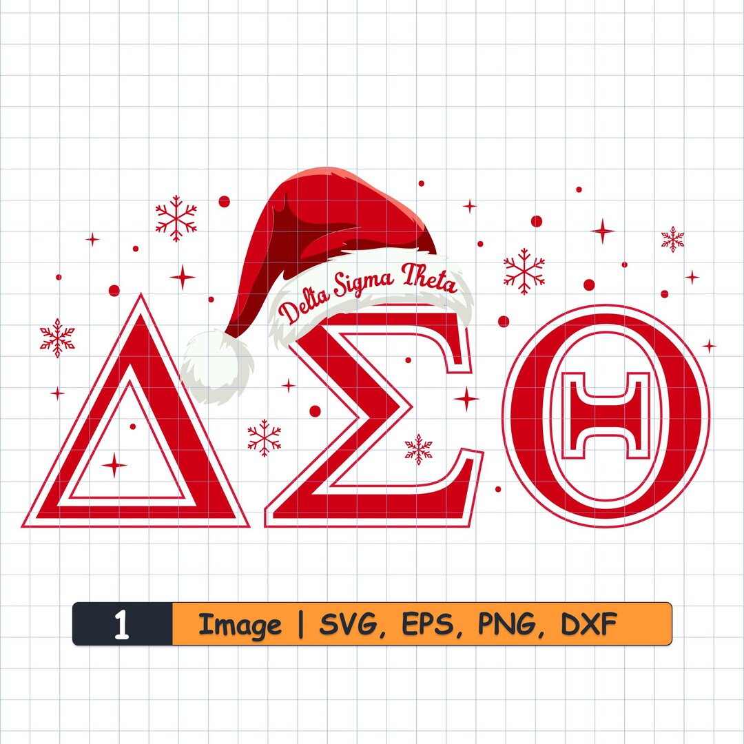 Delta Sigma Theta Christmas SVG Bundle: Sorority Cut Files (digital ...