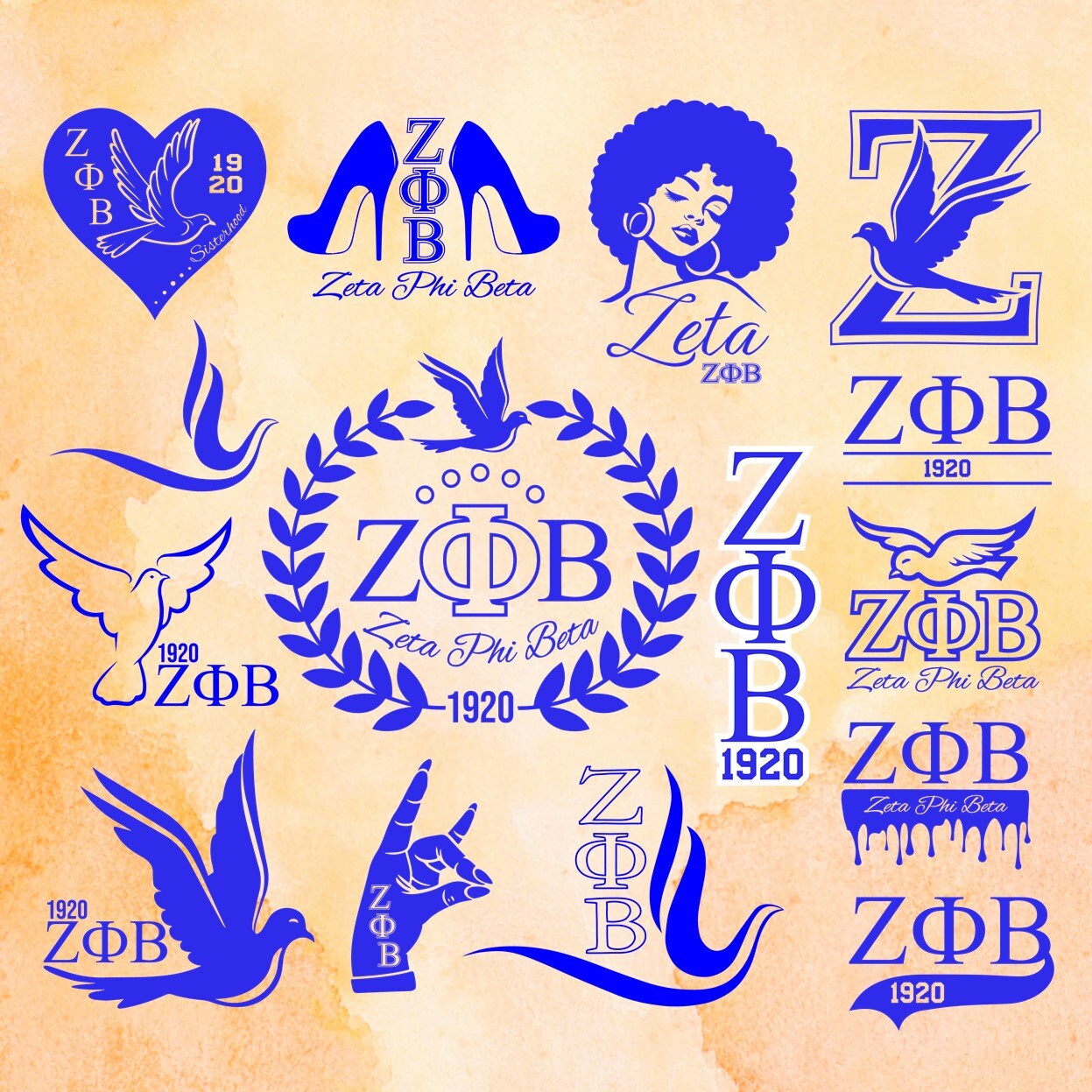 15 Zeta Phi Beta Svg, Dxf, Png, Eps Bundle. ZPB Svg, Zeta Phi Beta, ZPB ...