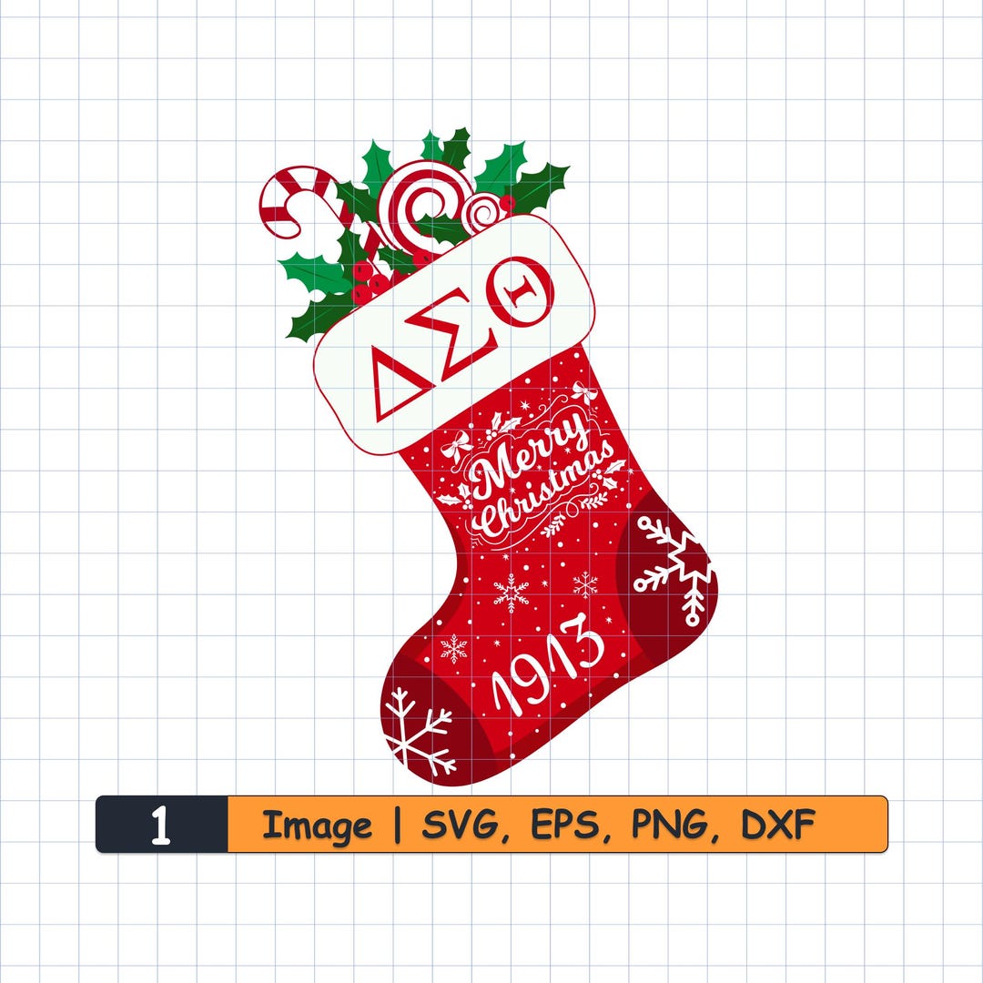 Delta Sigma Theta Christmas SVG, Dxf, Png, Eps Bundle. DST Svg, Delta ...