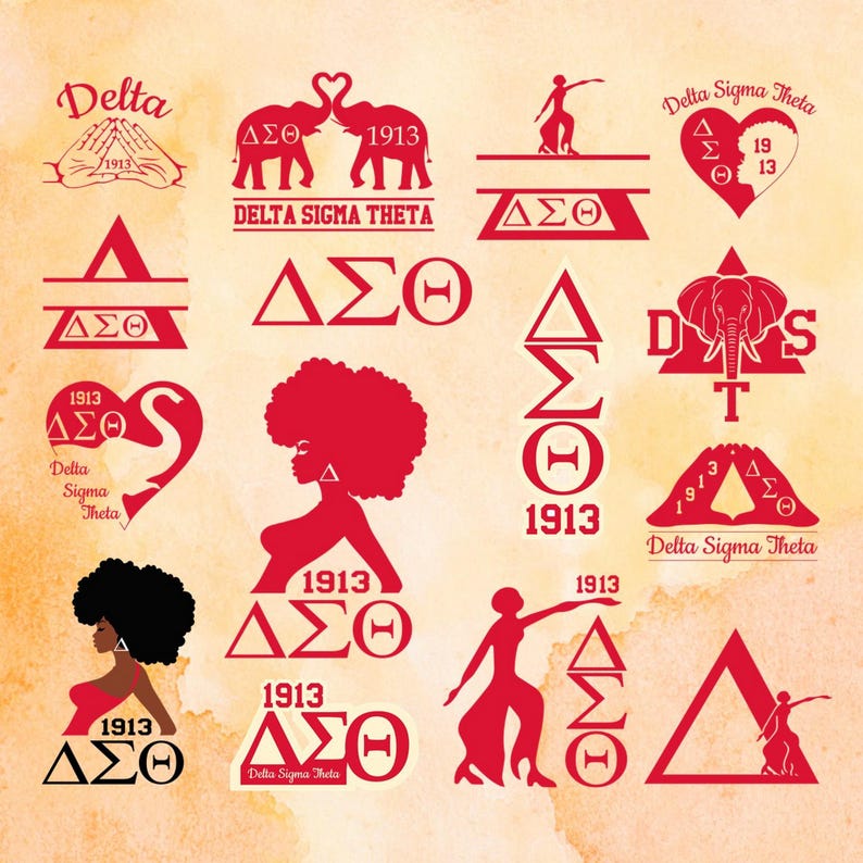 Delta Sigma Theta SVG Bundle: DST Sorority Vector Graphics (digital ...