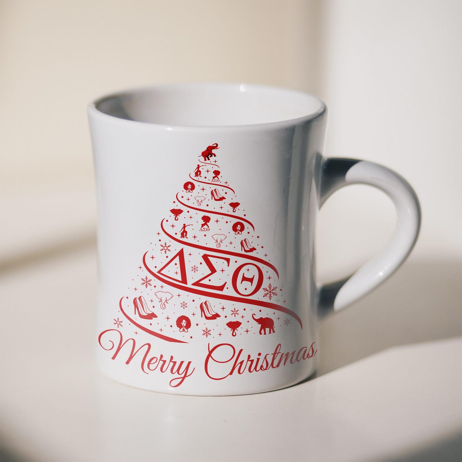 Delta Sigma Theta Christmas Tree SVG Bundle (digital Download) - Etsy