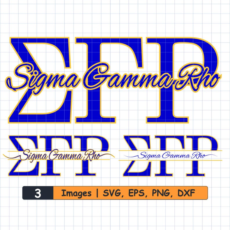 Sigma Gamma Rho SVG Bundle: Sorority Letters, Sgrho 1922 (digital Files ...