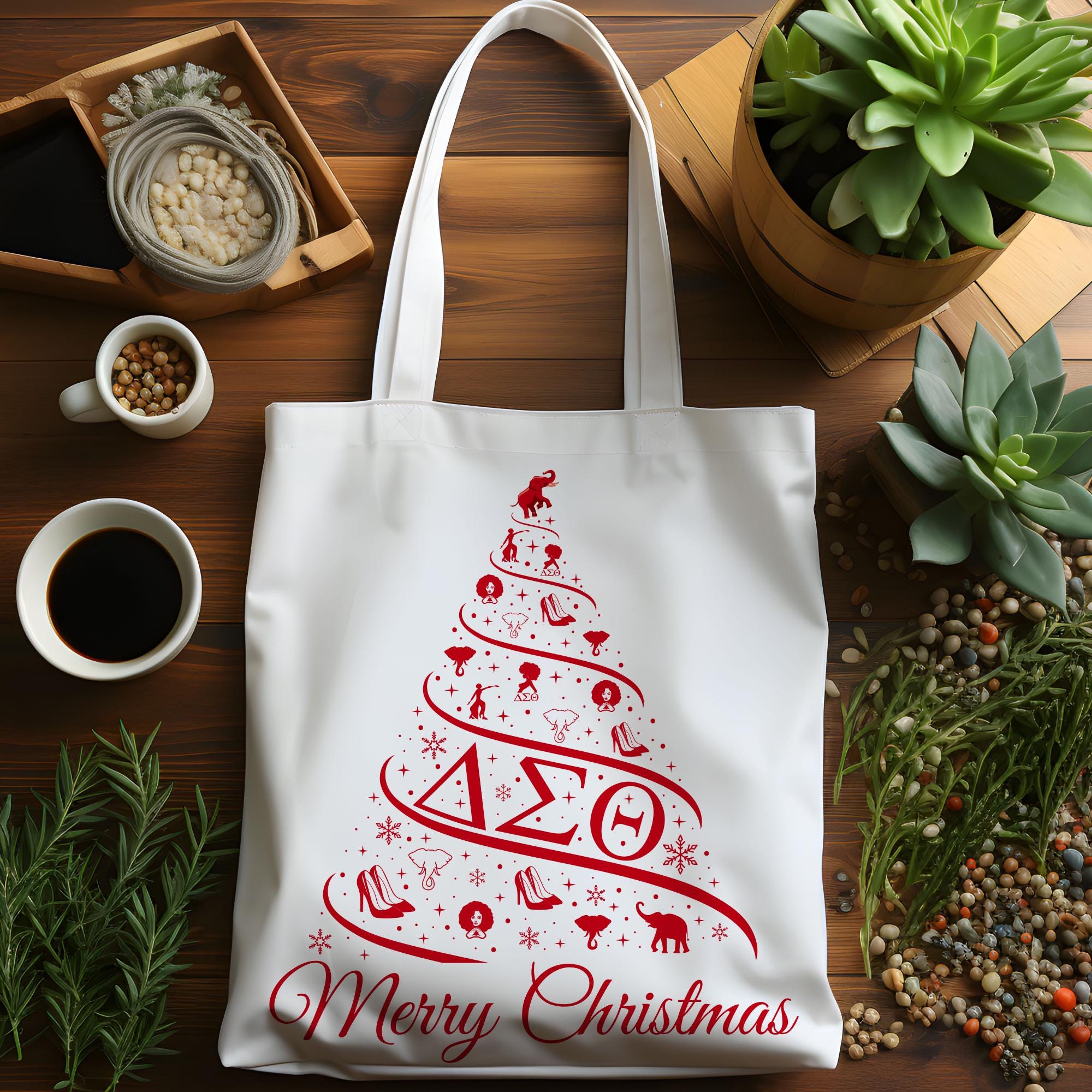 Delta Sigma Theta Christmas Tree SVG Bundle (digital Download) - Etsy