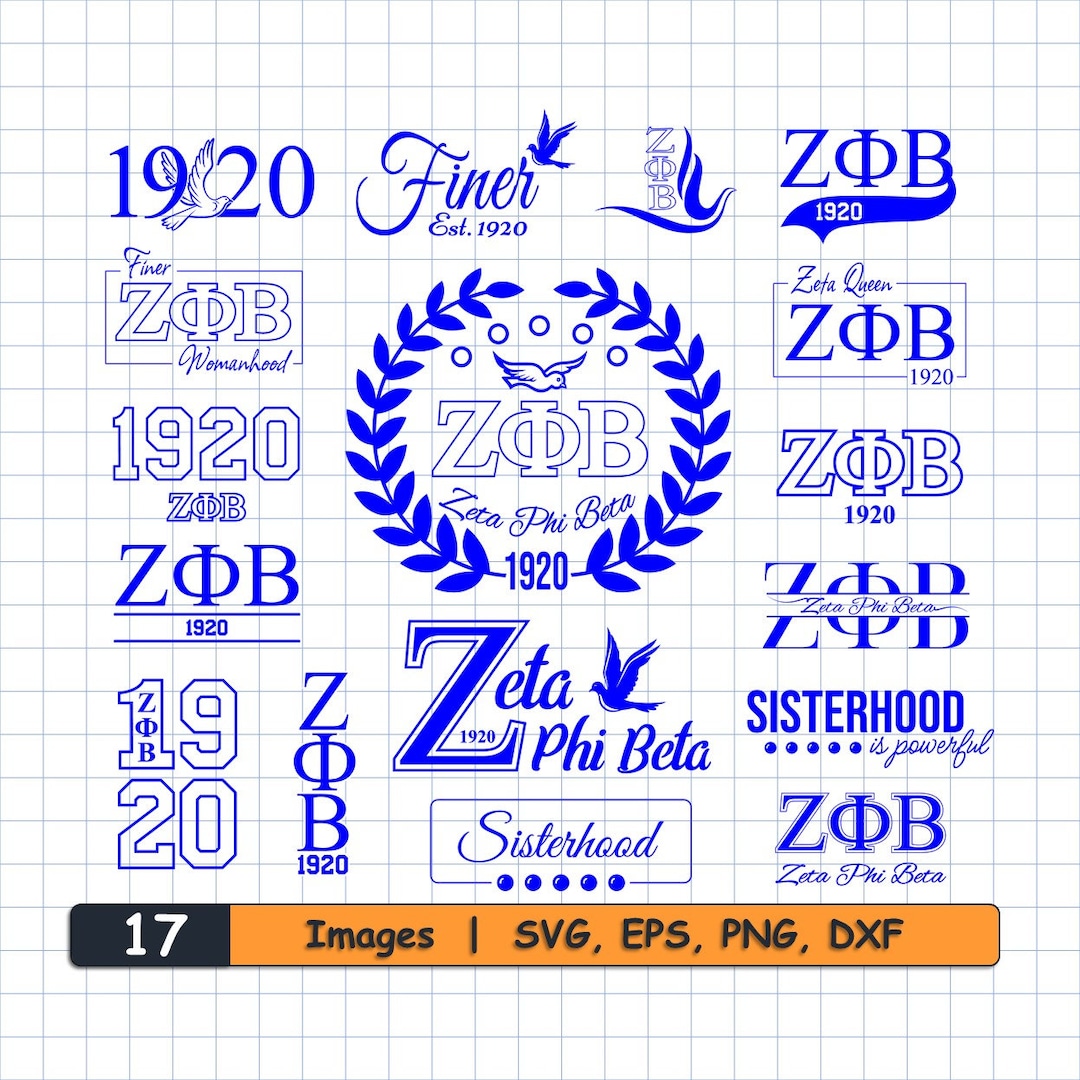 Zeta Phi Beta SVG Bundle: Sorority Cut Files (digital Download) - Etsy