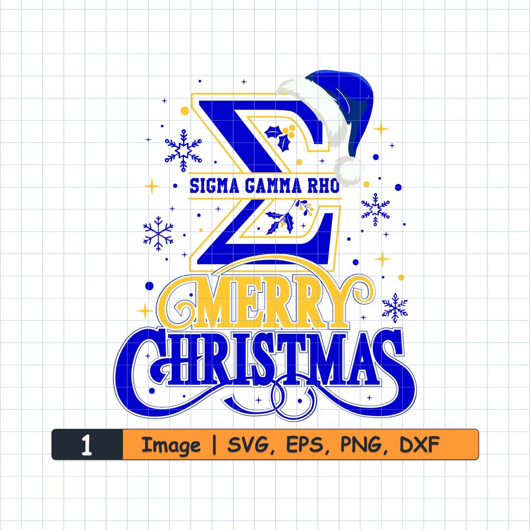 Sigma Gamma Rho Christmas SVG Bundle: Sorority Letters, Cut File ...