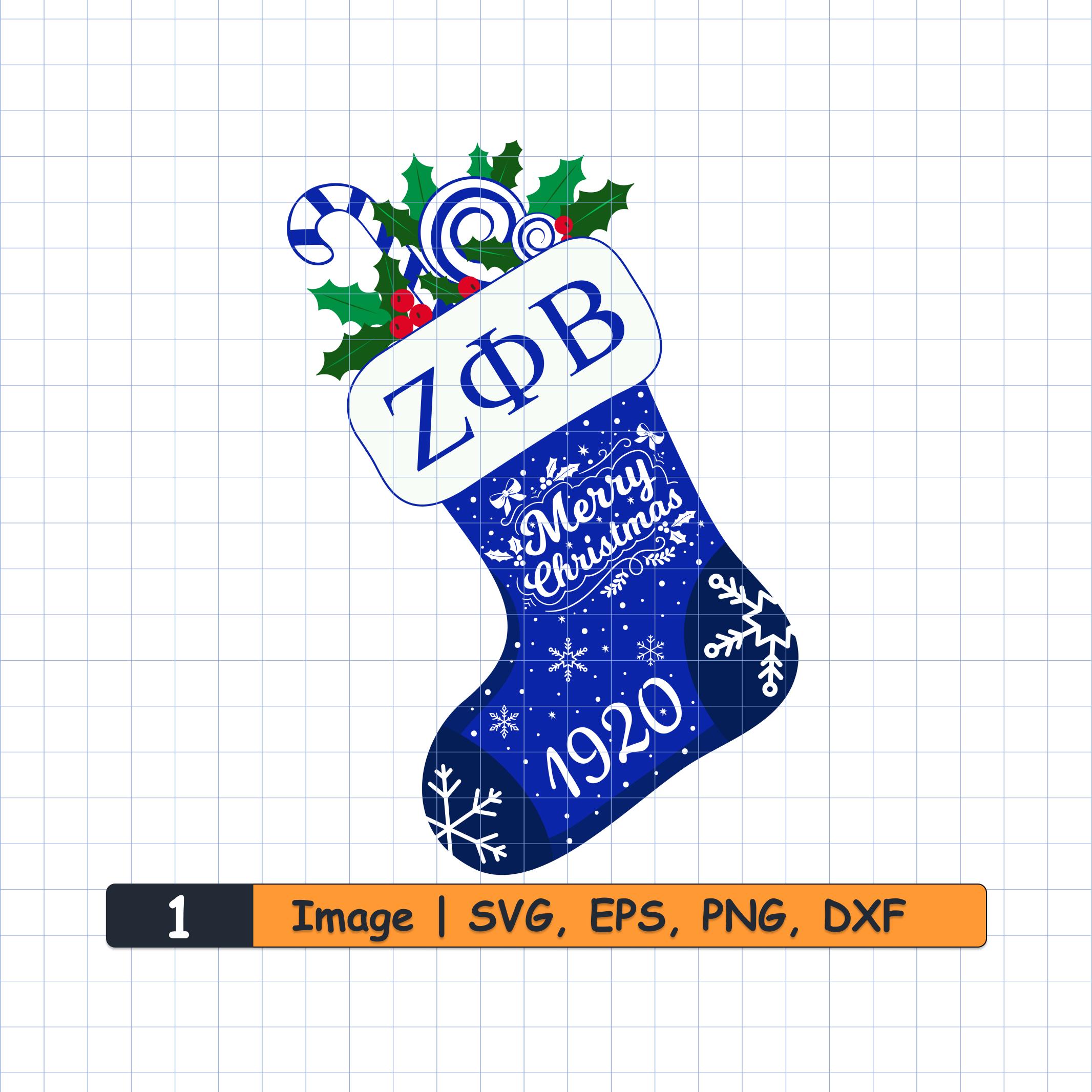 Zeta Phi Beta Christmas Stocking SVG Bundle (digital Download) - Etsy