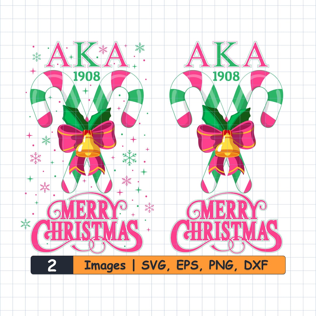 Alpha Kappa Alpha Christmas SVG Bundle: AKA Sorority Cut File (digital ...