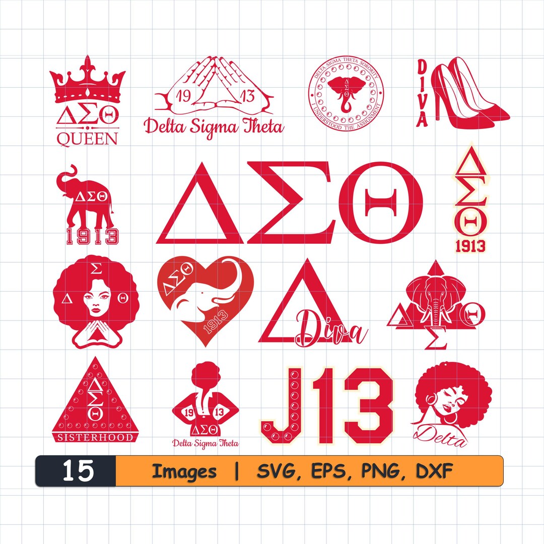 15 Delta Sigma Theta SVG, Dxf, Png, Eps Bundle. DST Svg, Delta Sigma ...