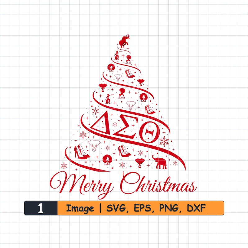 Delta Sigma Theta Christmas Ornaments - Etsy