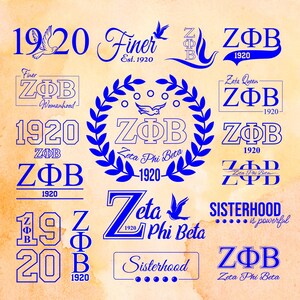 Zeta Phi Beta SVG Bundle: Sorority Cut Files (digital Download) - Etsy