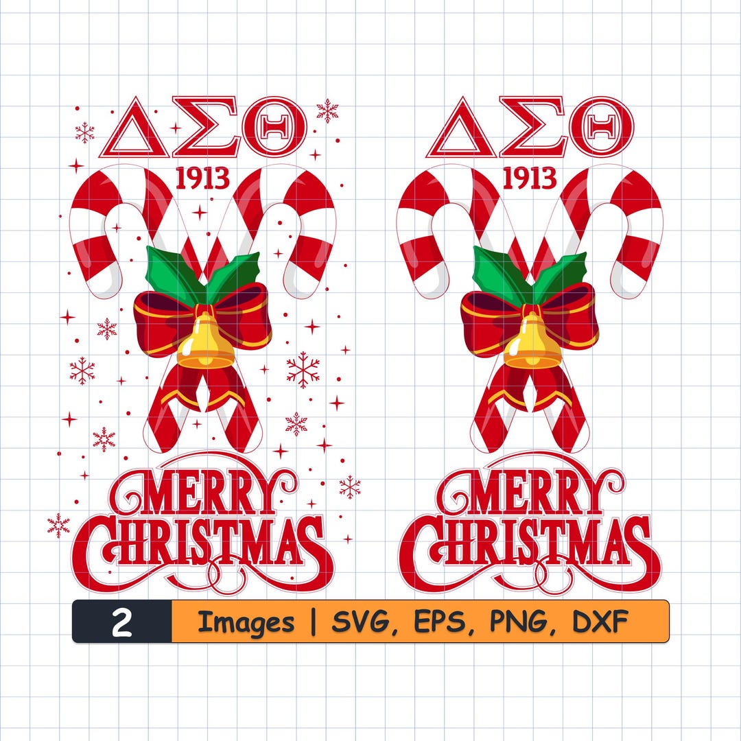Delta Sigma Theta Christmas SVG, Dxf, Png, Eps Bundle. DST Svg, Delta ...