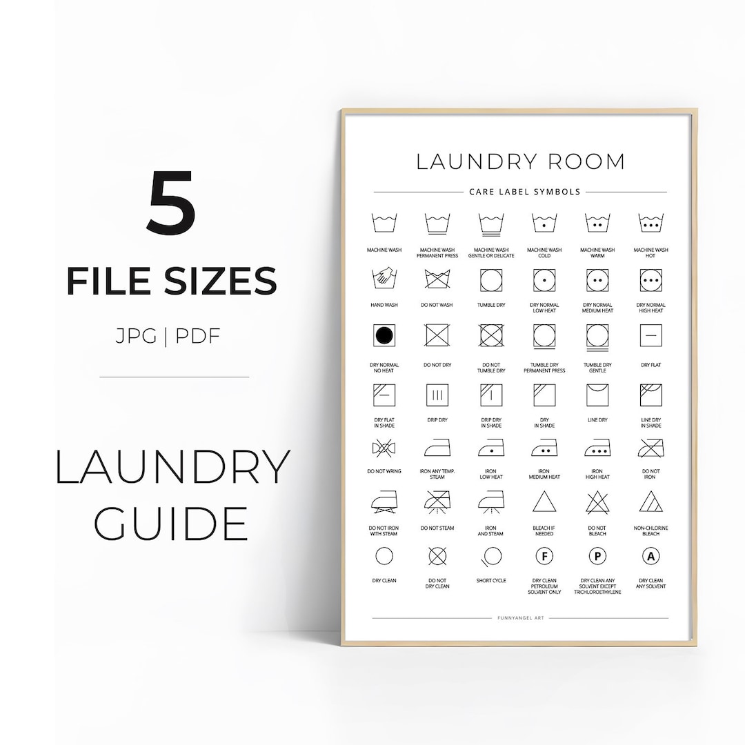 Laundry Instructions Pdf. Laundry Guide Pdf. Laundry Symbols Pdf for ...