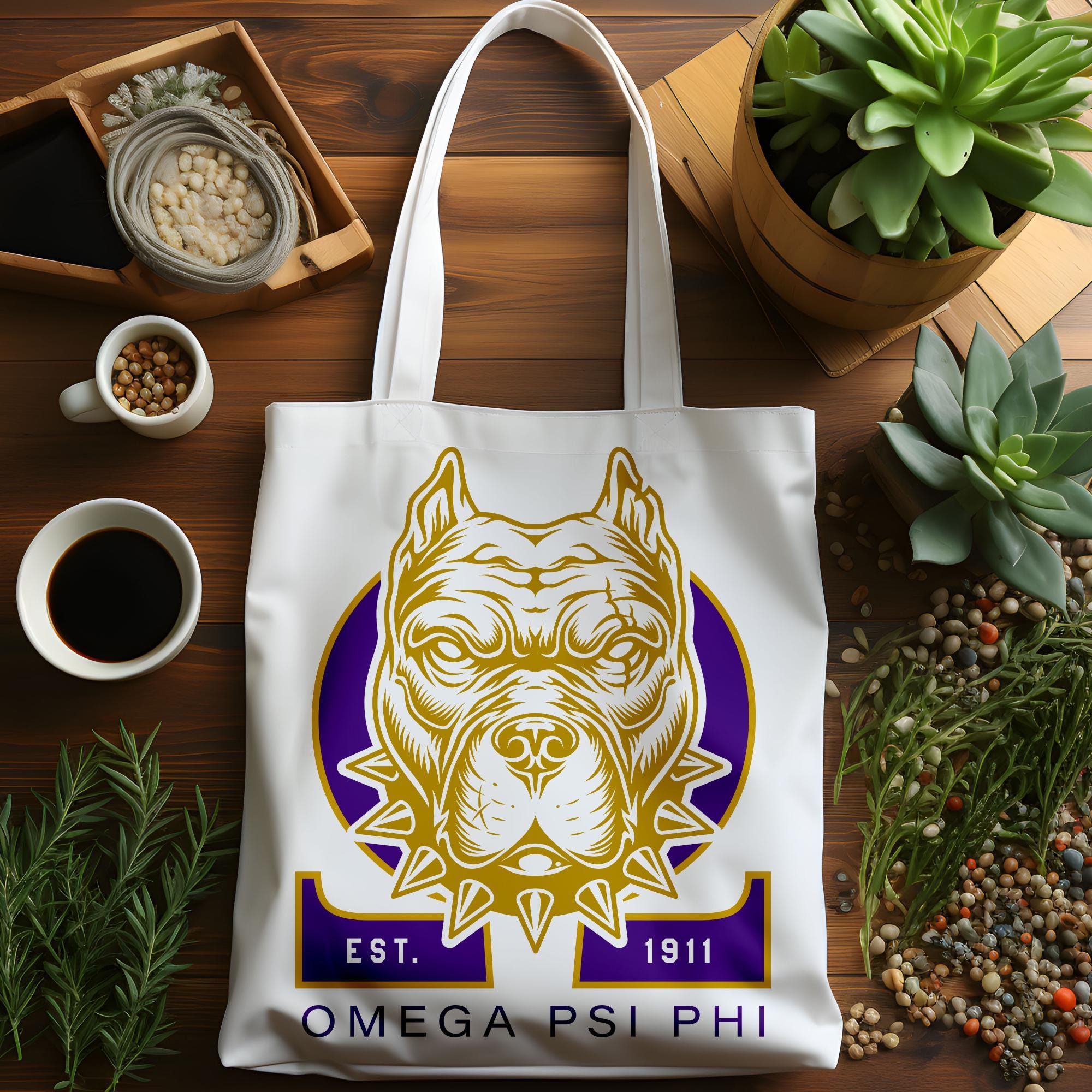 Omega Psi Phi SVG: Fraternity Dog Crest (digital Files) - Etsy