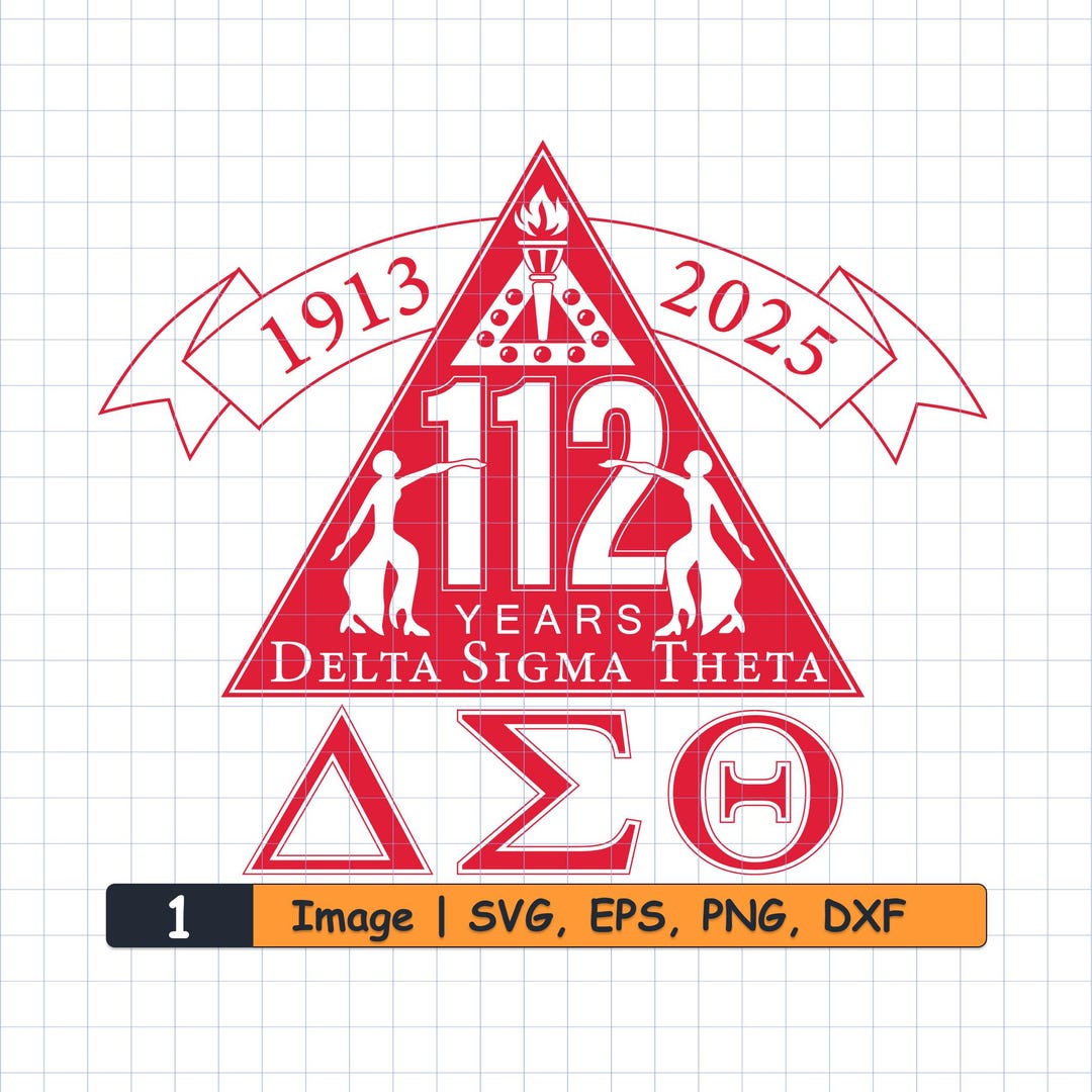 Delta Sigma Theta SVG, Dxf, Png, Eps Bundle. DST Svg, Delta Sigma Theta ...