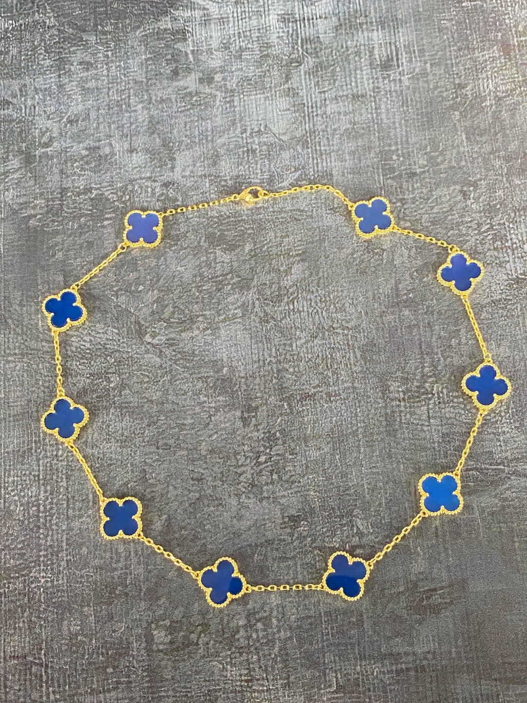 Authentic 18K Solid Gold Van Cleef & Arpels 10 Motif Alhambra - Etsy