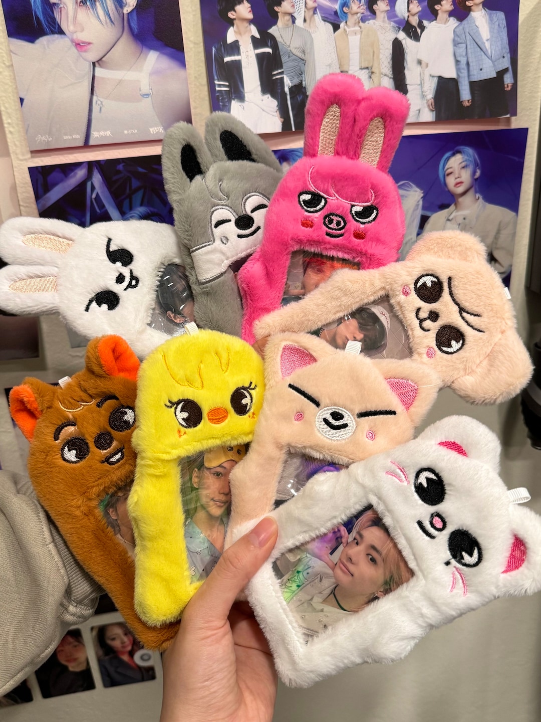 Stray Kids Skzoo Fluffy Photocard Holder Plushy Photocard Holder ...