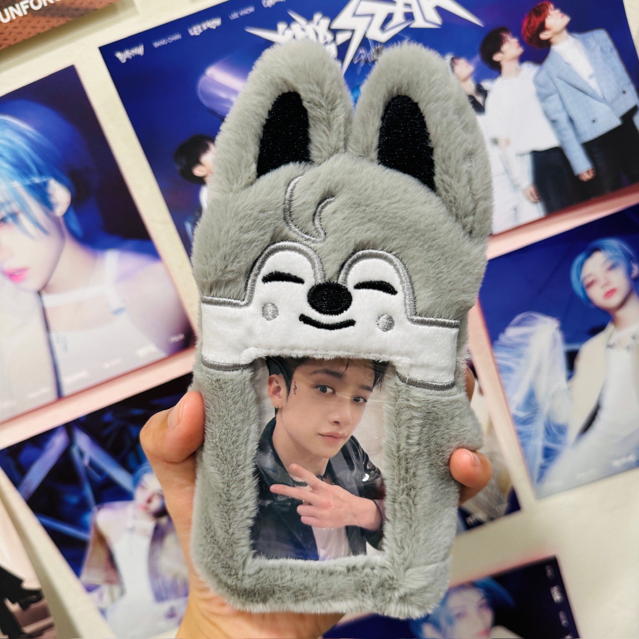Stray Kids Skzoo Fluffy Photocard Holder Plushy Photocard Holder ...