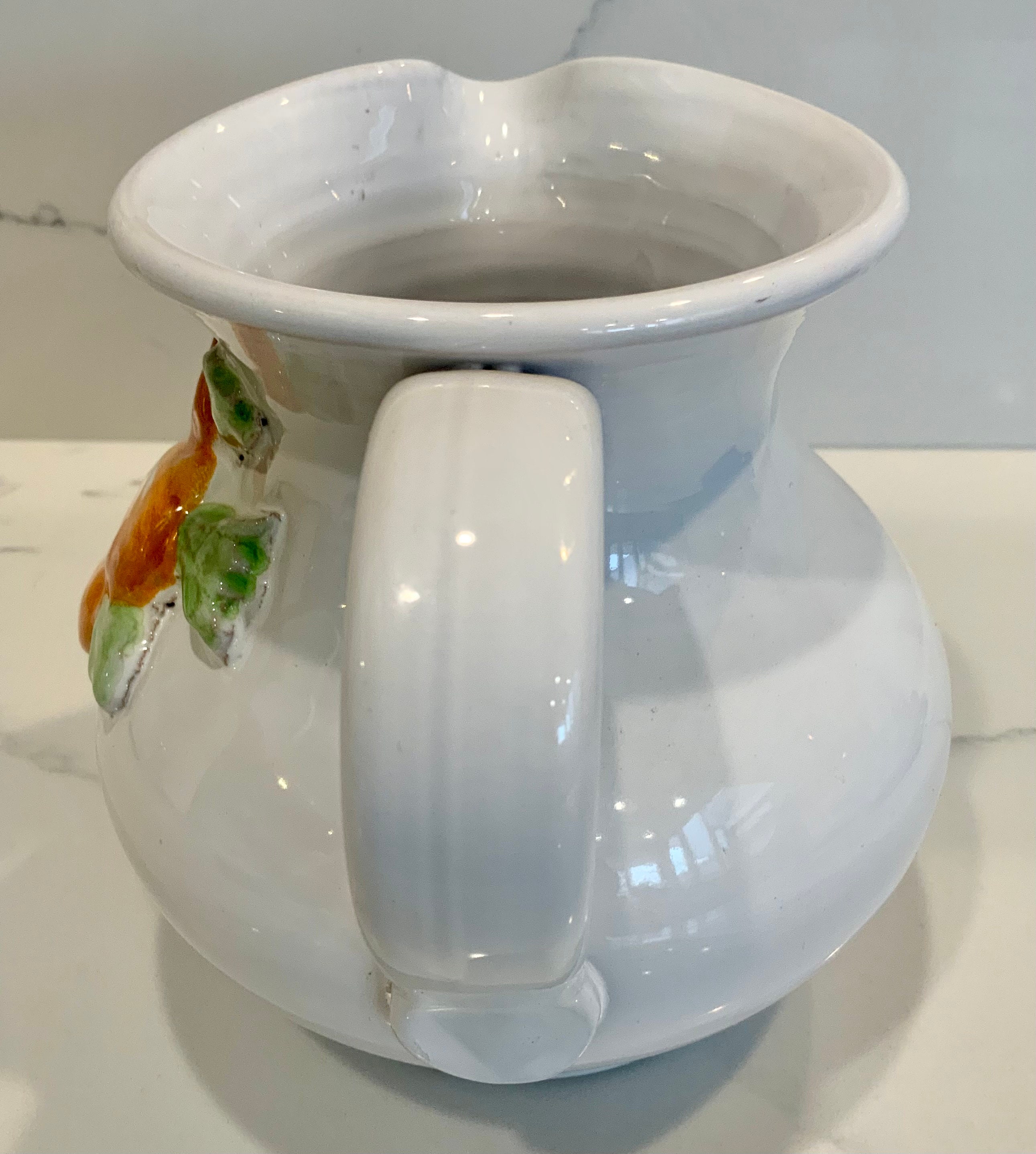 Italian Ceramic Pitcher, Made in Italy, Handpainted, Carrot Design ...