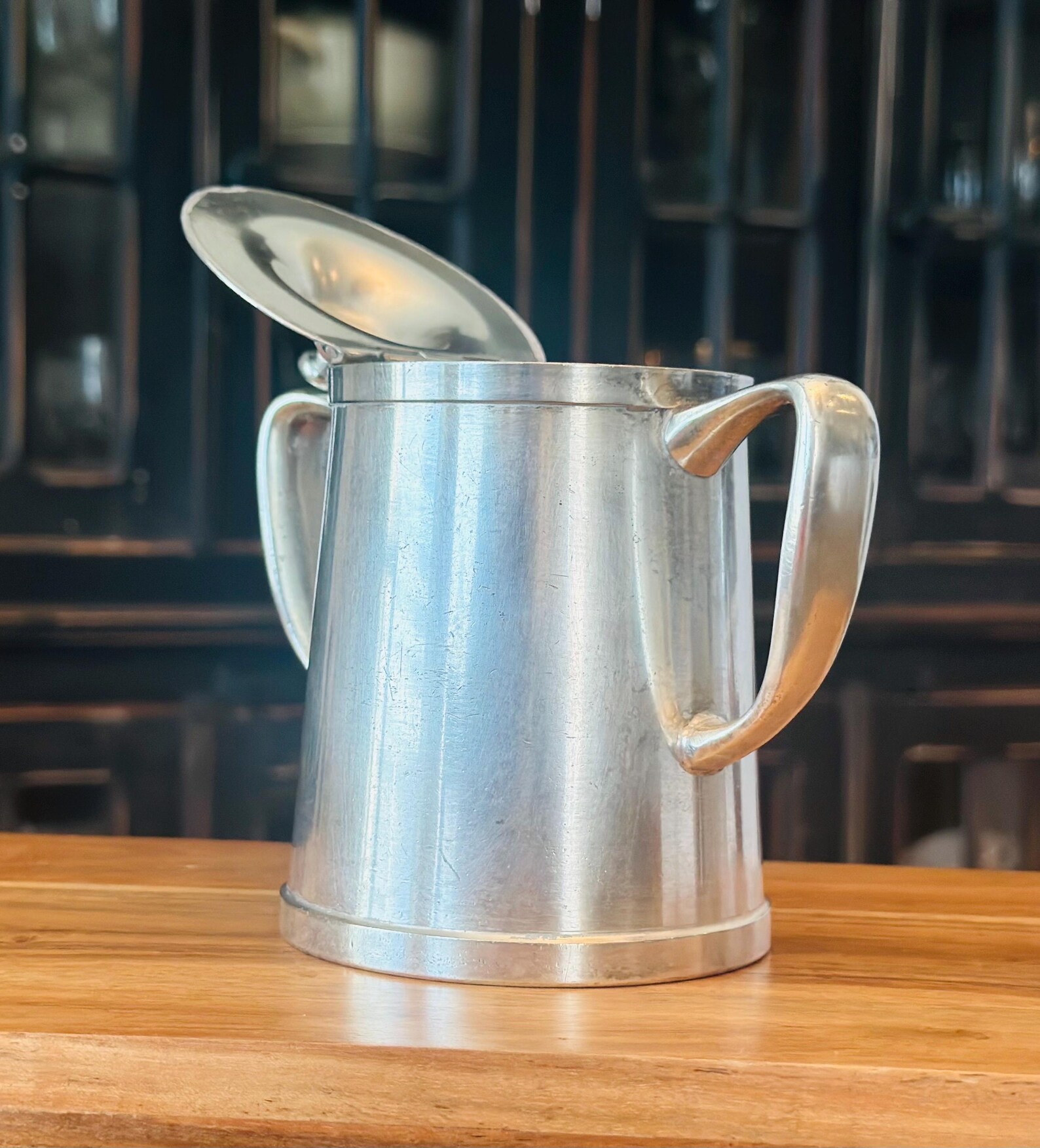 Hinged Sugar Pitcher, Double Handled, Grand Silver Co, Wear Brite ...
