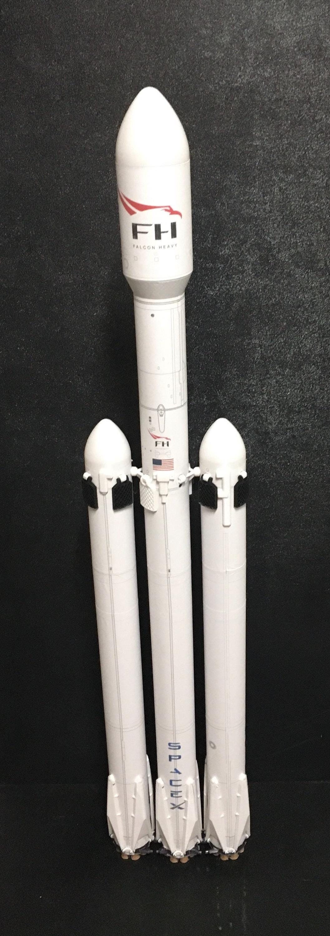 Nose Cone for Spacex Falcon 9 or Falcon Heavy Model Rockets Scale 1:65 ...