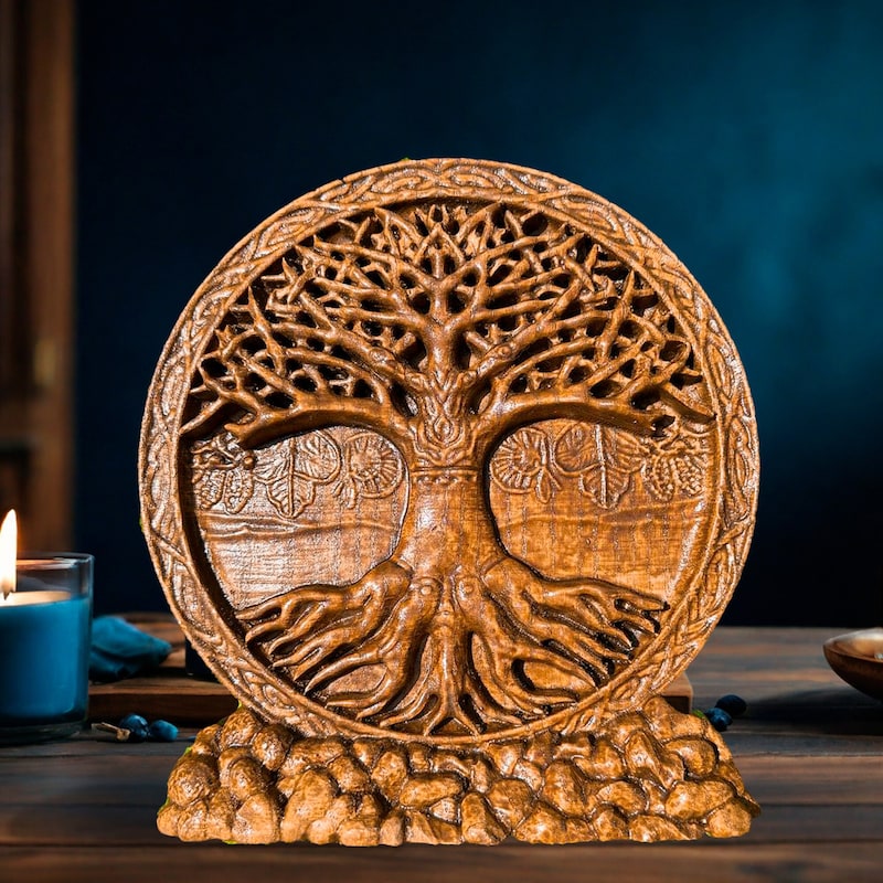 Large Tree Statue Carving - Etsy