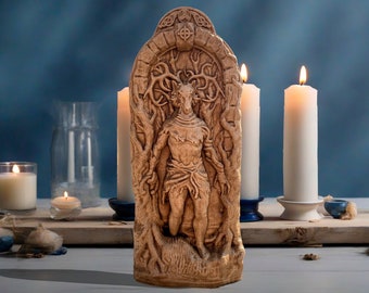 Cernunnos Statue Cernunno Cernun Celtic God Altar Statue Horned God Pagan God Wicca Altar Druid ...