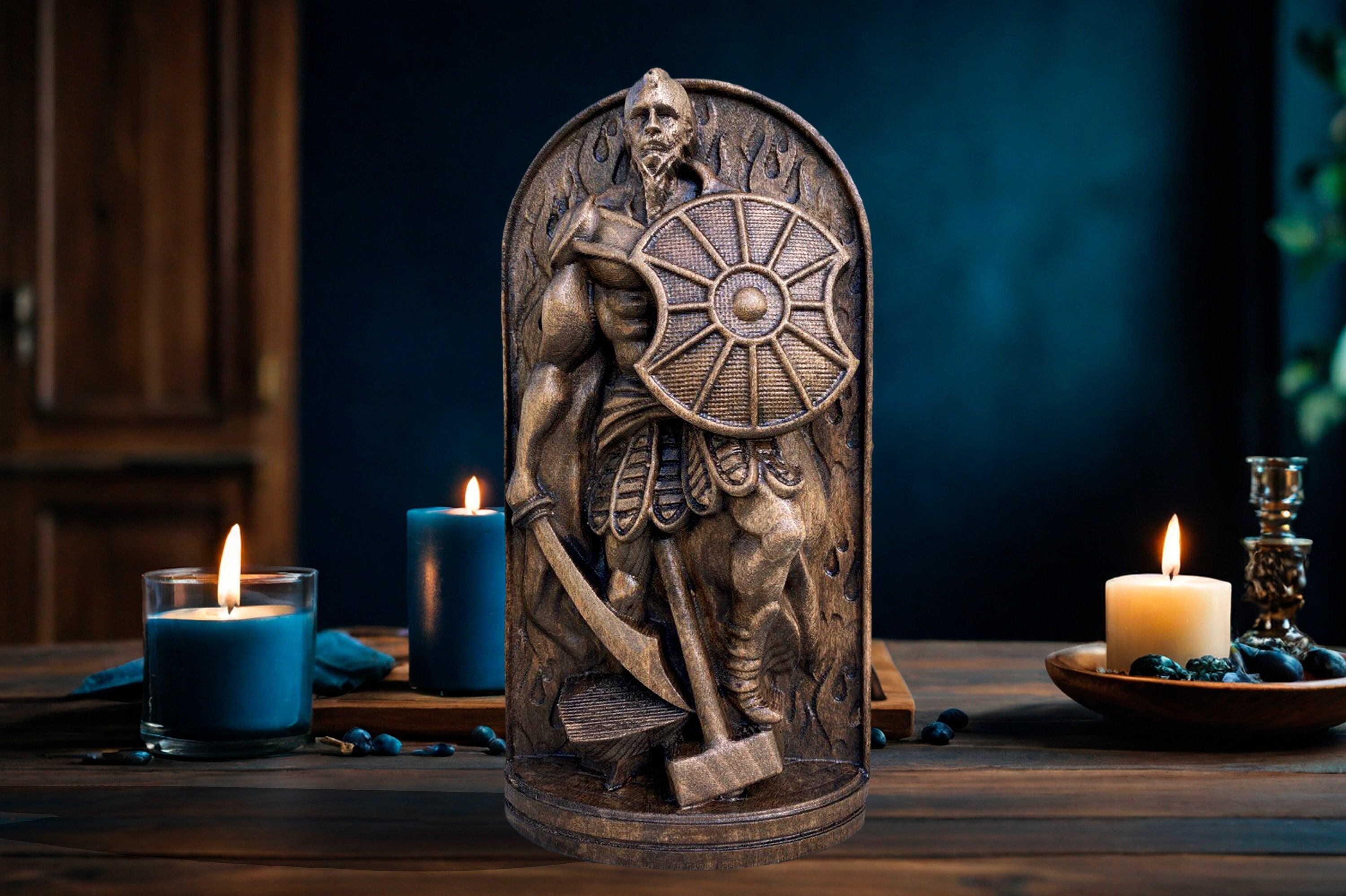 Ogun Statue Santeria Ifa Yoruba Ogun Orisha Altar Ogoun Altar Oggun ...