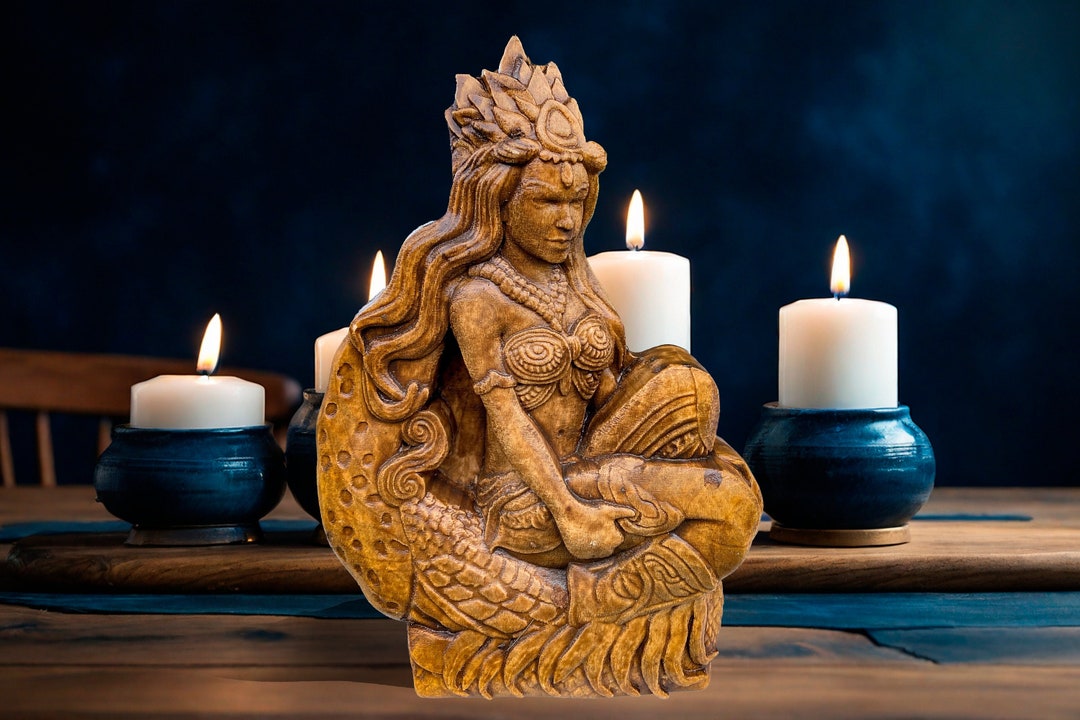 Yemaya Statue Orisha Yemaya Yoruba Goddess of the Living Ocean Yemaya ...