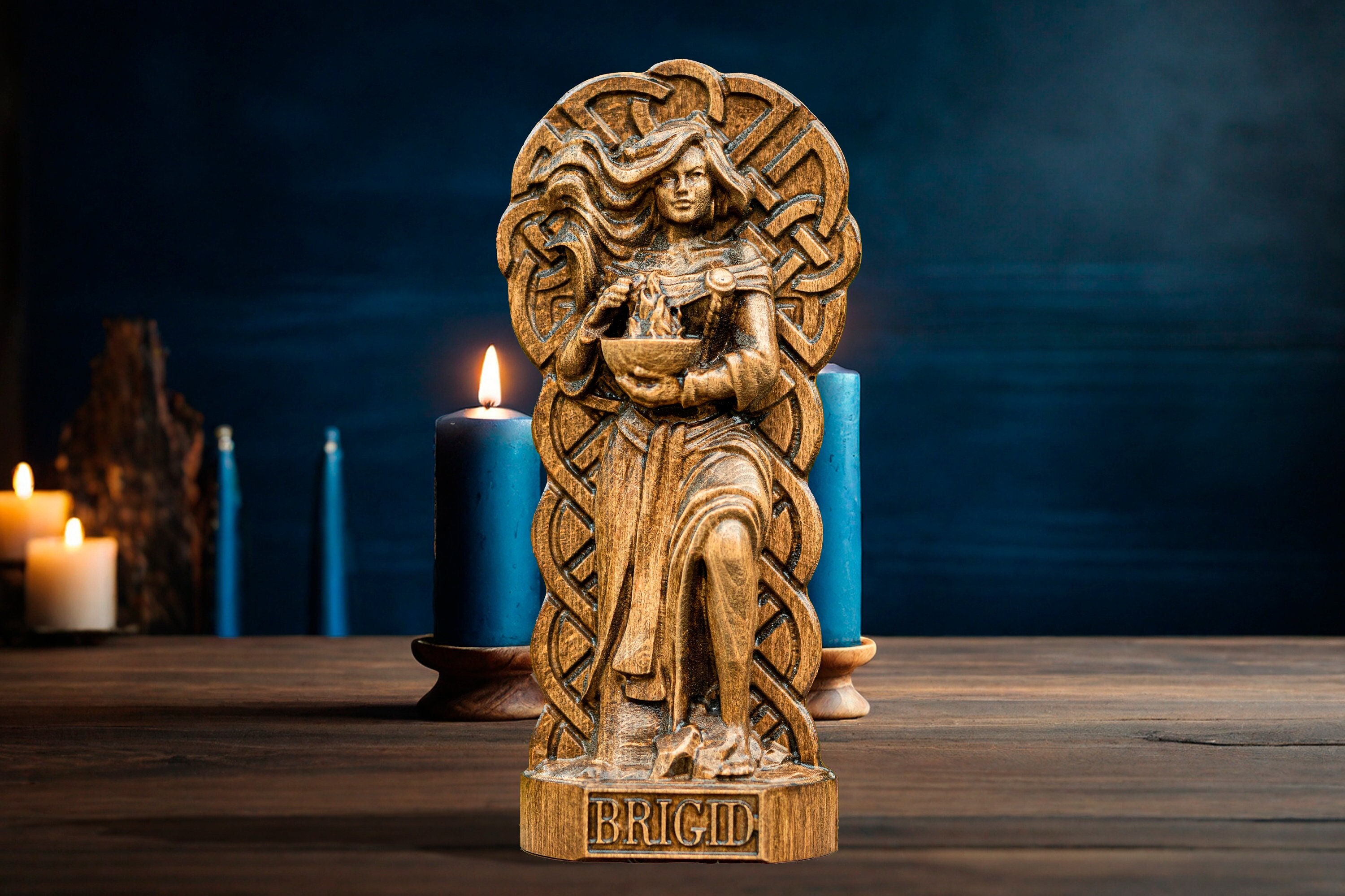 Brigid Irish Goddess Brigid Celtic Goddess Celtic Gods Brigid Statue ...