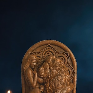 Aeon Sophia Goddess of Wisdom Wood Carving Statue Gnosis Gnostic ...